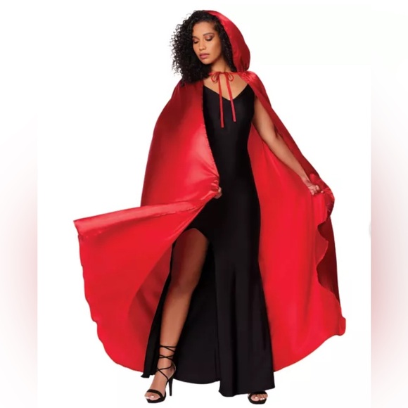 Spirit | Other | Spirit Adult Red Satin Hooded Cape 91 | Poshmark